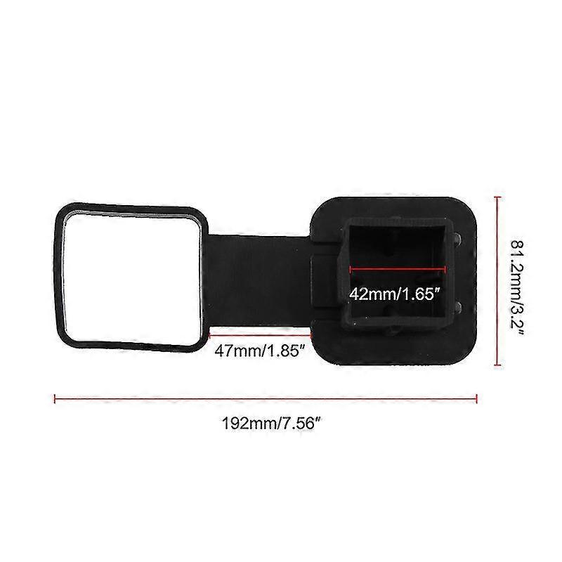 Tow Hitch Cover, Anti-dust Black Square Opening Trailer Hitch Tube Plug ...