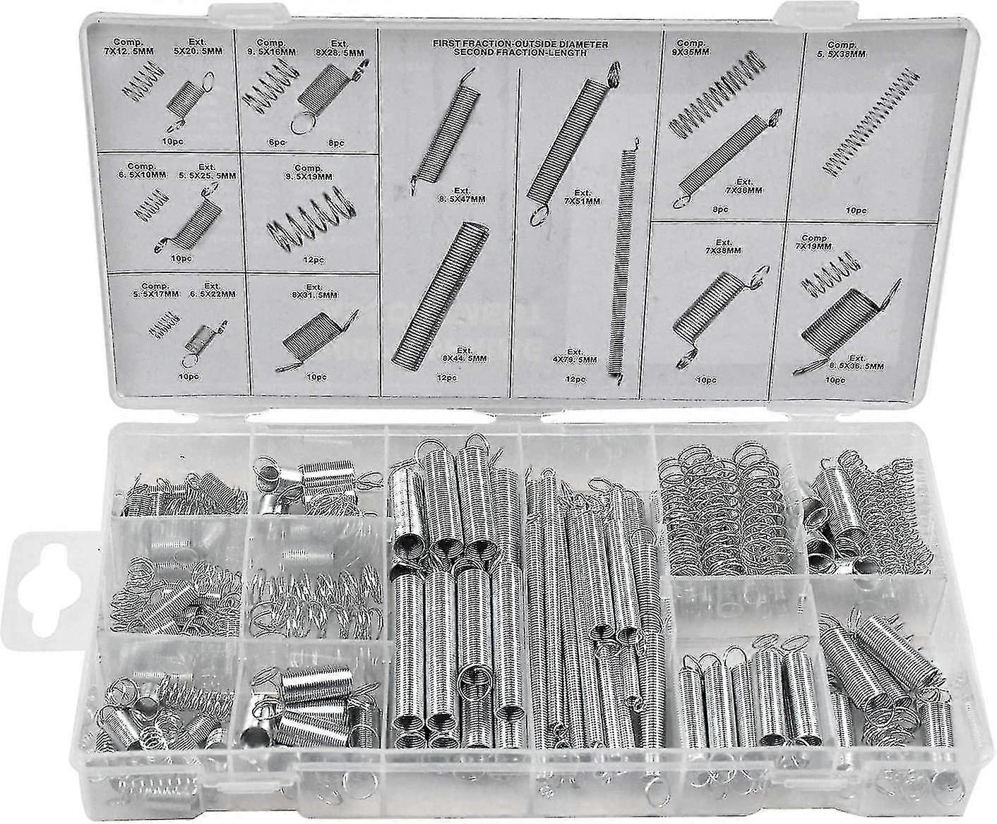 200 Pieces Compression Springs Extension Springs Extension Springs ...