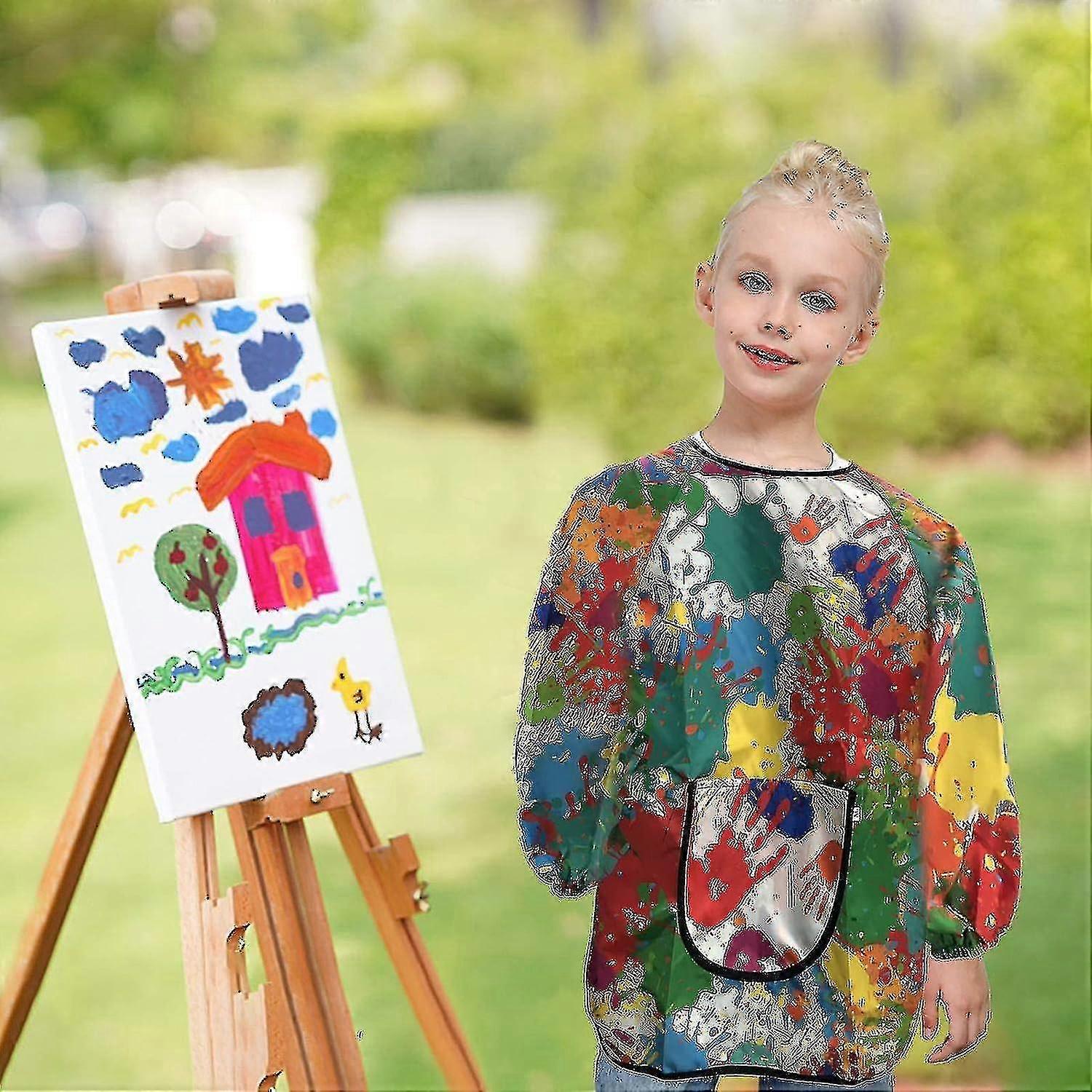 Art Smock For Kids Waterproof Artist Painting Smocks Toddler Painting ...