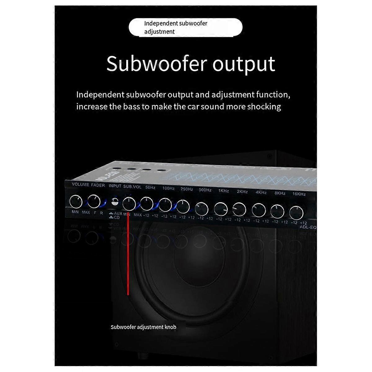 Auto Square 9 Band Graphic Equalizer Digital Car Audio -EQ9 Full Series ...