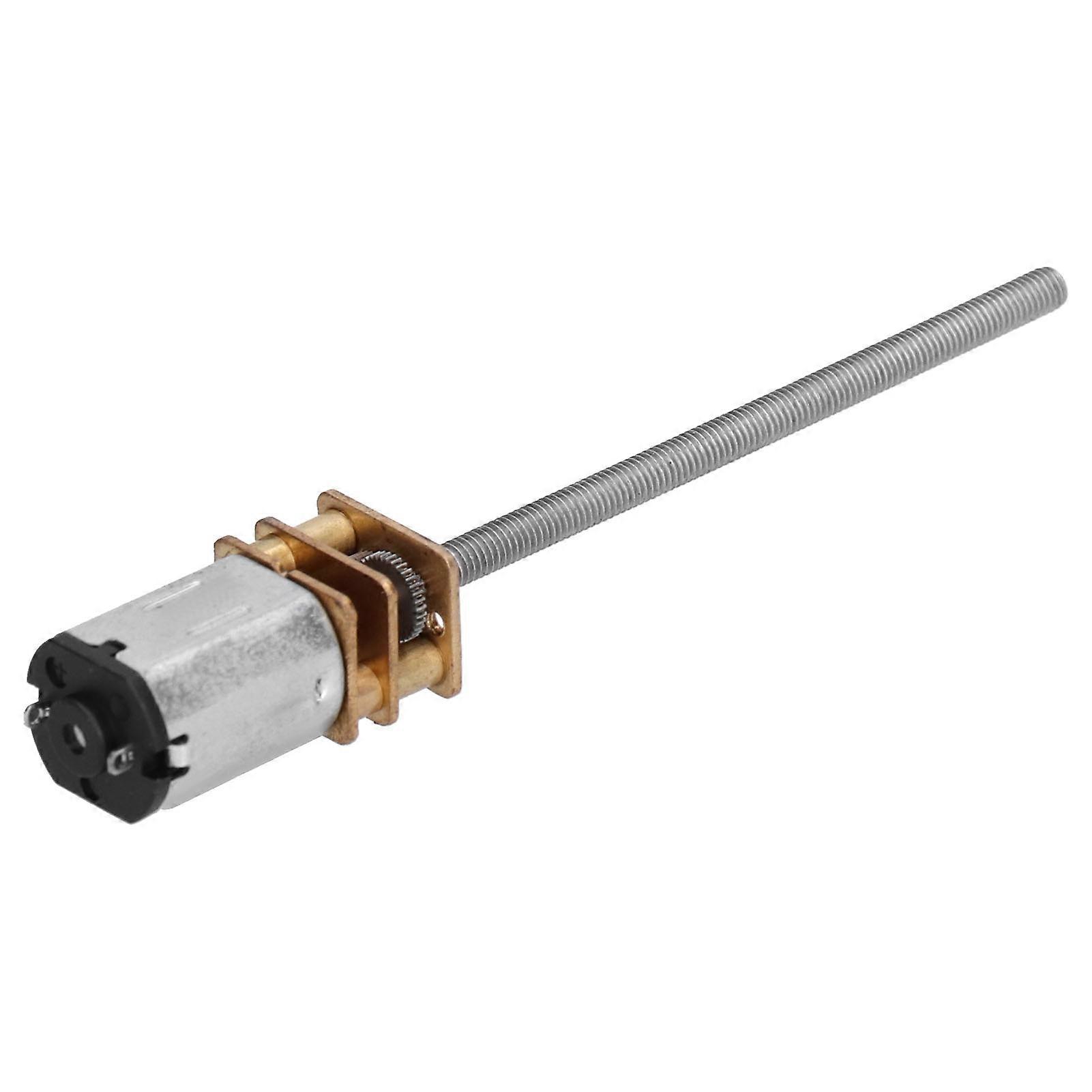 DC 6V Linear Gear Motor Lead Screw Gearbox M3x55mm 90RPM for Home ...