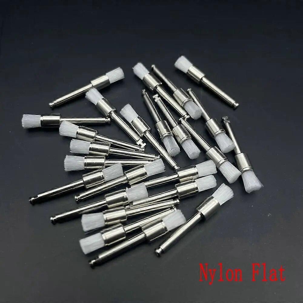 100pcs Dental Prophy Prophylaxis Brush White Nylon Polishing Brushes RA ...