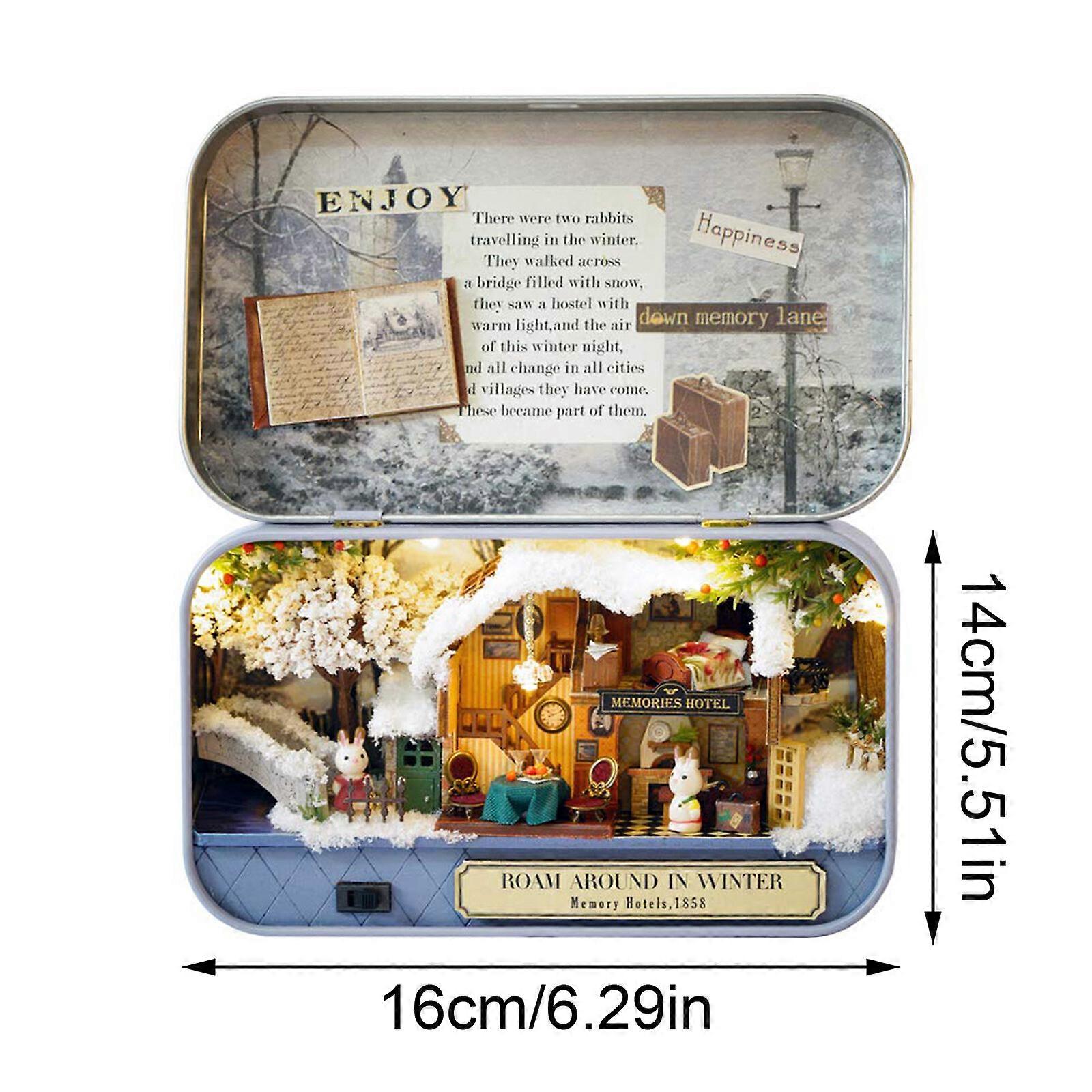 DIY Miniature House Kit - Paris Box Theater with LED Light and ...