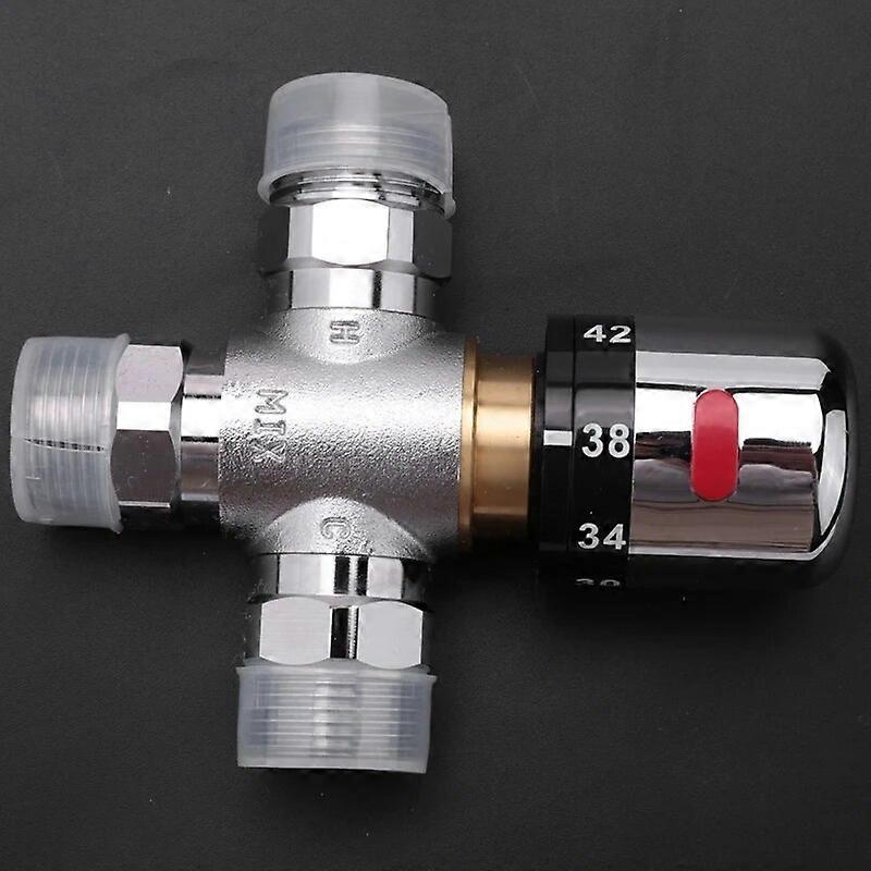 Solid Copper 3-Way Thermostatic Mixing Valve 3/4 Inch Solar Water ...