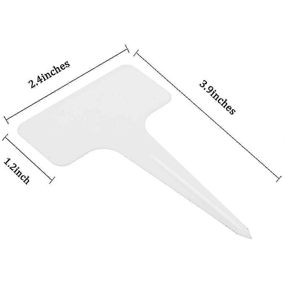 300 Pcs T-type Plant Signs White Plastic Plant Plugs For Labeling ...