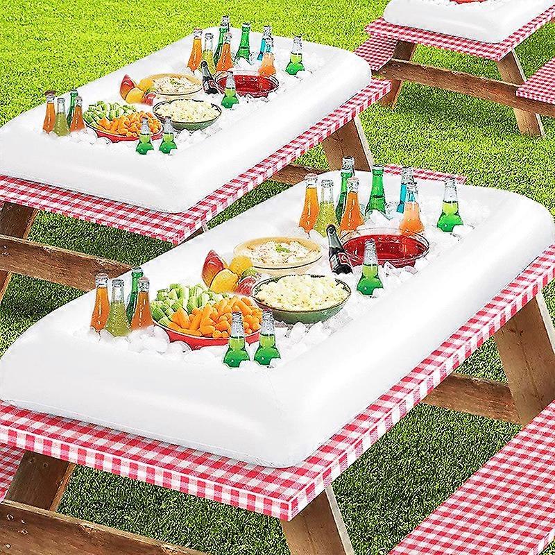 White PVC Aerated Floating Raft on Water Fun Outdoor Pool Party Pool ...