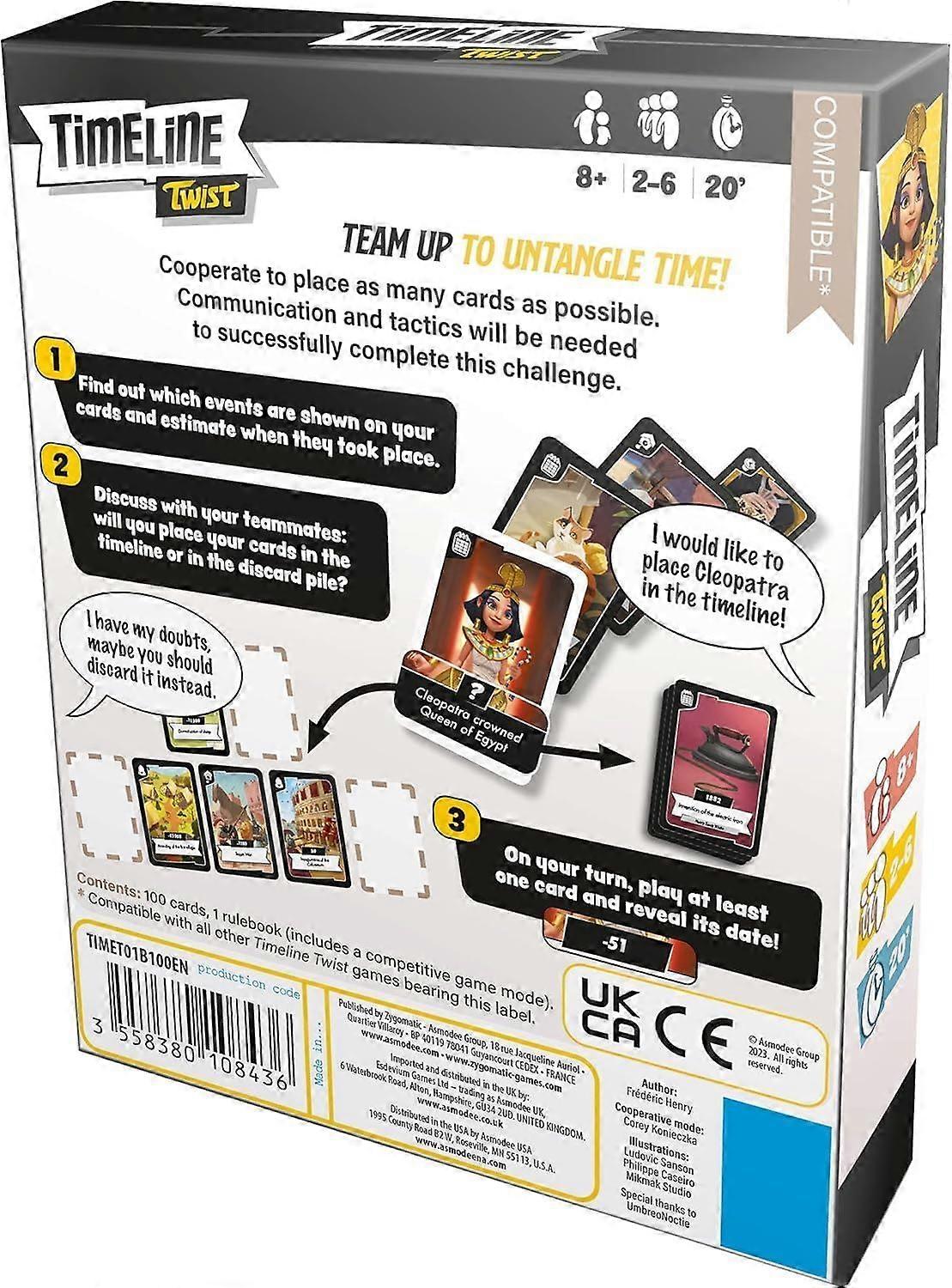 Timeline Twist Card Game | Fruugo UK