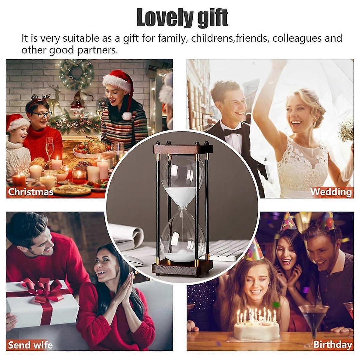 Large Hourglass 60 Minutes, Hourglass, Rainbow Glass Hourglass, Gift ...