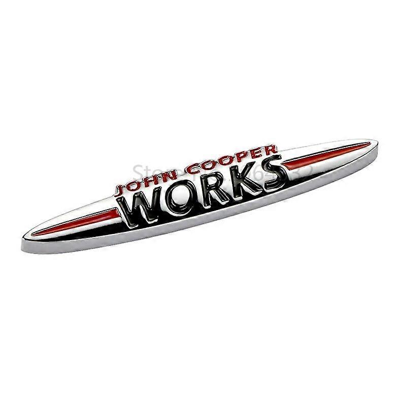 3D Metal John Works Front Grille Emblem Badge JCW Logo Car Stickers ...