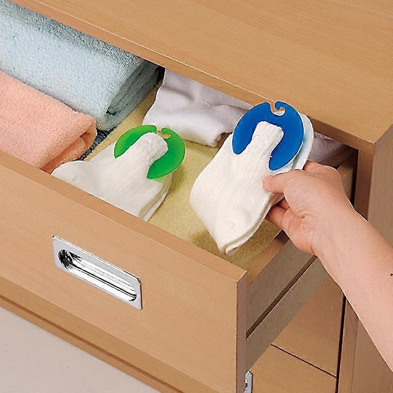 24pcs Sock Holders Stockings Ring Clip Locks Washing Sorters Organizer ...