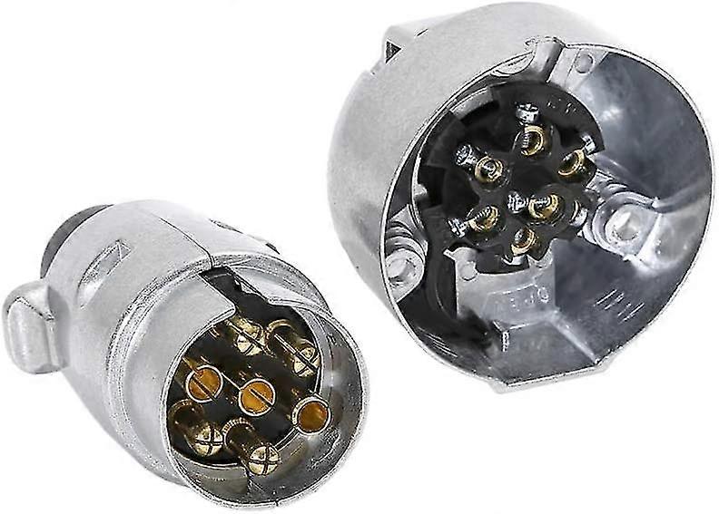 7 Pin Trailer Plug Male And 7 Pin Trailer Plug Female,12v Waterproof ...