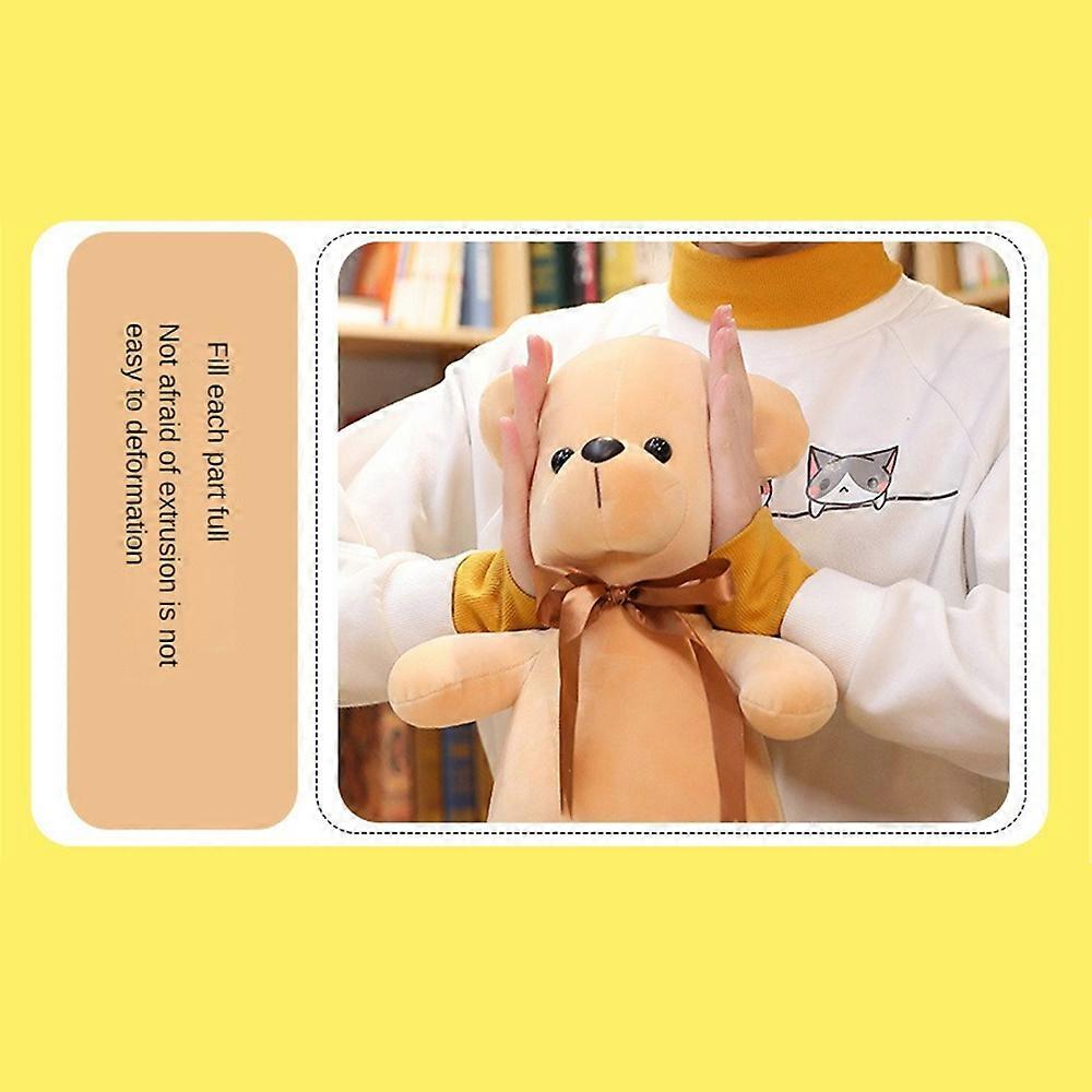 Colorful Down Cotton Bear Five-color Ribbon Teddy Bear Doll Childrens ...