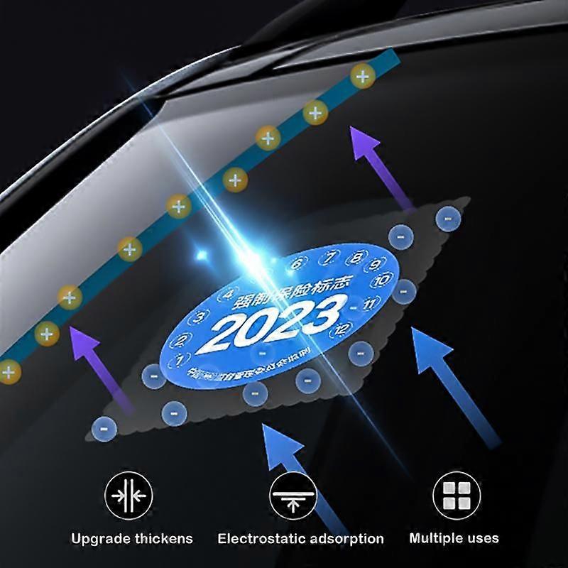 Cae Windshield Electrostatic Sticker Annual Inspection Labels Auxiliary ...