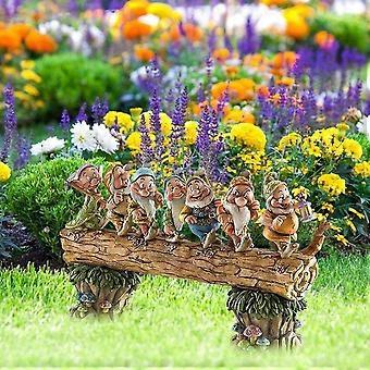 Seven Dwarf Trees Decorate The Garden, Mini Resin Statue of Dwarf ...