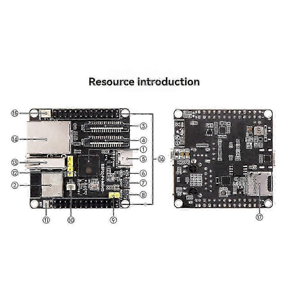 ESP32-P4-NANO Utvecklingskort med högtalare Dual-Core RISC-V WiFi6 ...