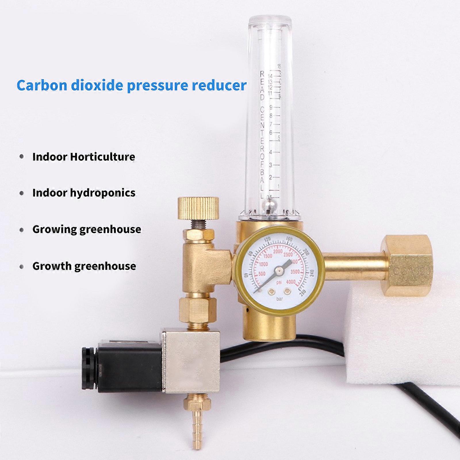CO2 Regulator Emitter Systems with Solenoid Valves Flowmeter for Grow ...
