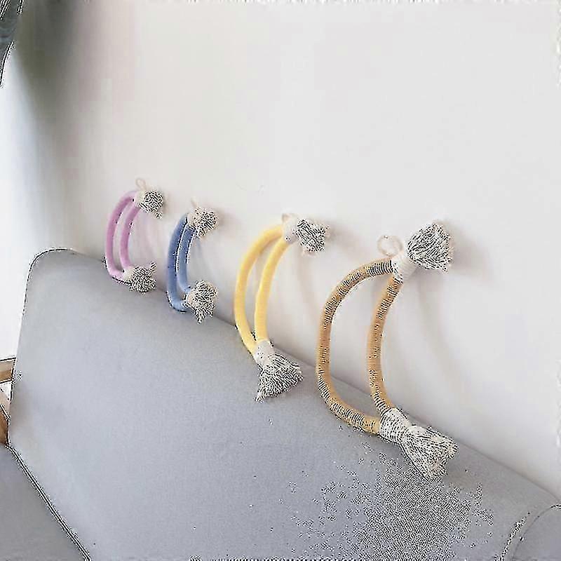 Wall Hanging Decor Aesthetic Handcrafted Cotton Rope Moon Shaped ...