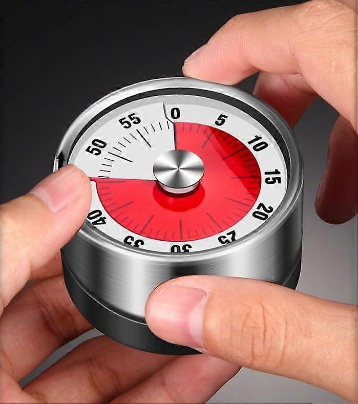 Mechanical Kitchen Timer White Kitchen Magnetic Time Manager Stainless ...