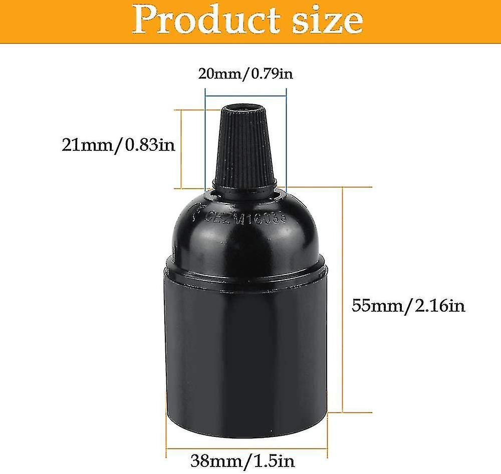 6 Pcs E27 Lamp Socket Bakelite Retro E27 Lamp Holder 250v 4a E27 Socket ...