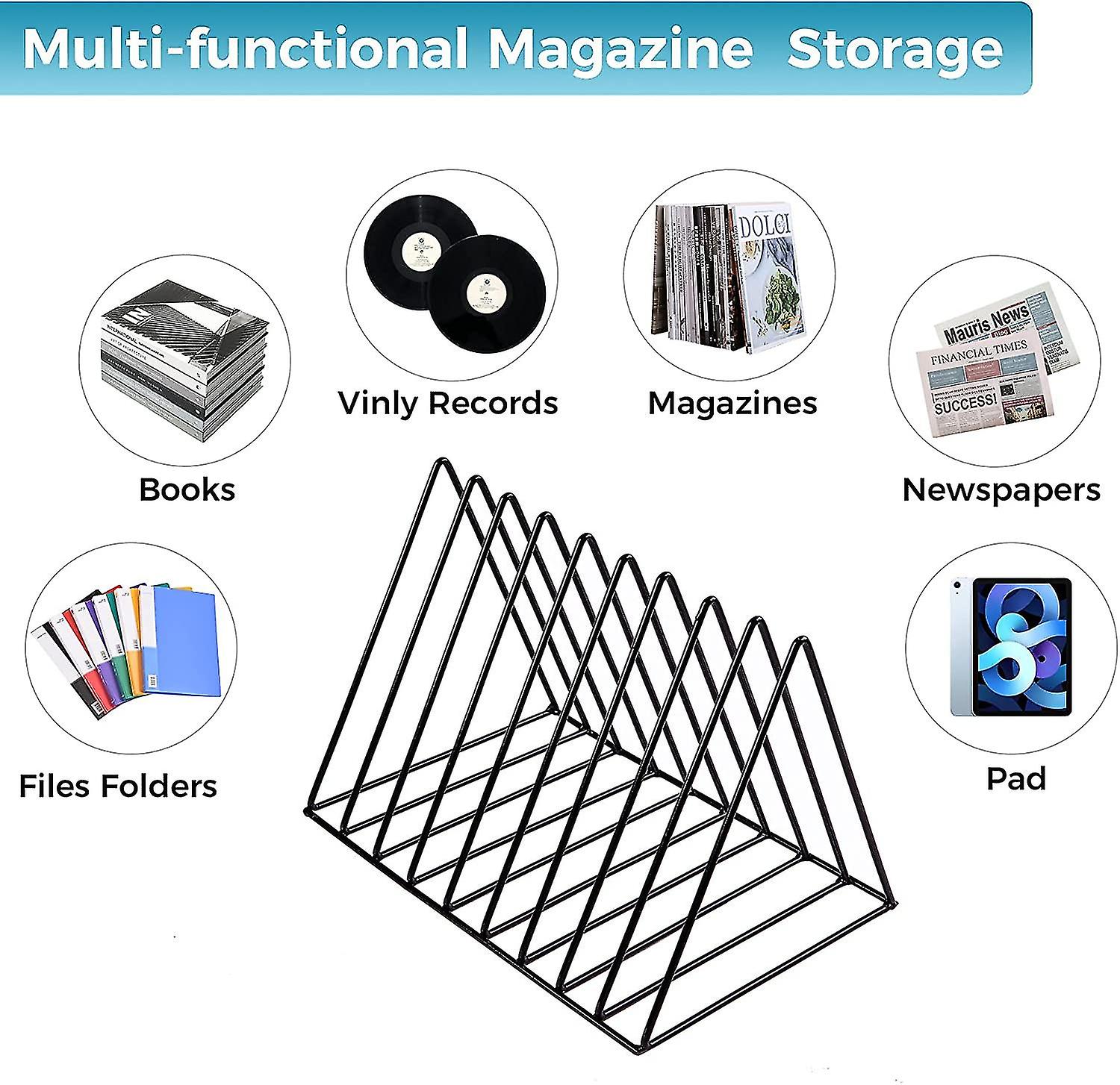 Support de vinyle pour stockage de disques vinyles 2-pack Support de ...