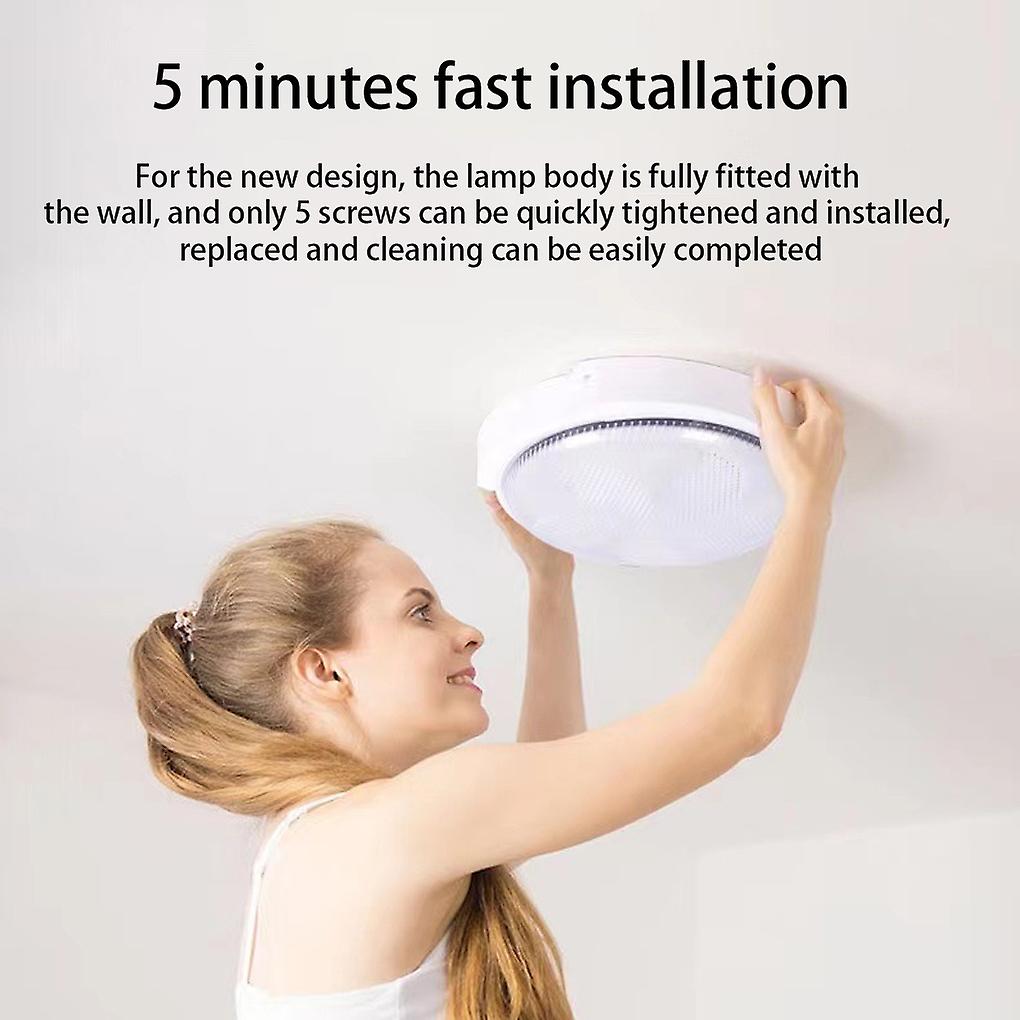 Led Round Solar Ceiling Light No Strong Light Flash Eye Protection Light For Living Room Bedroom ...