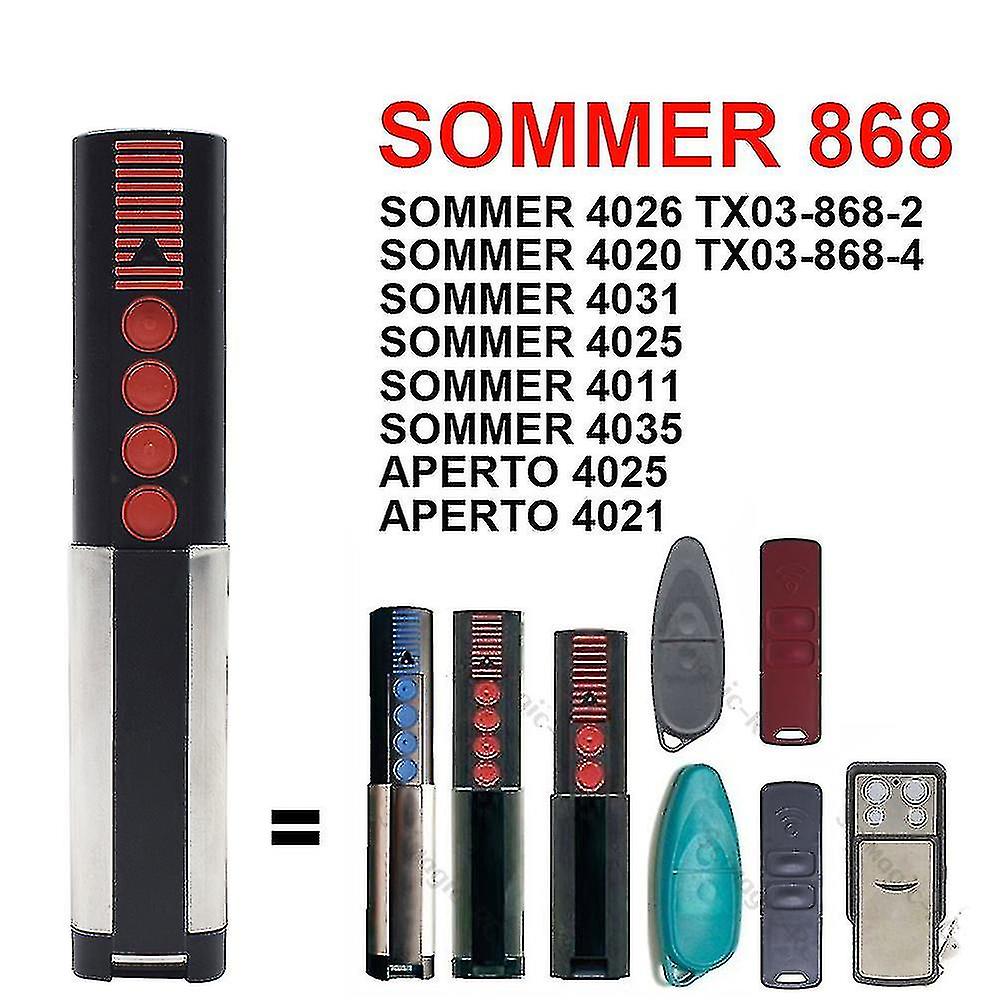 Sommer 4020 Tx03-868-4 4026 4031 Garage Door Remote Control 868mhz ...