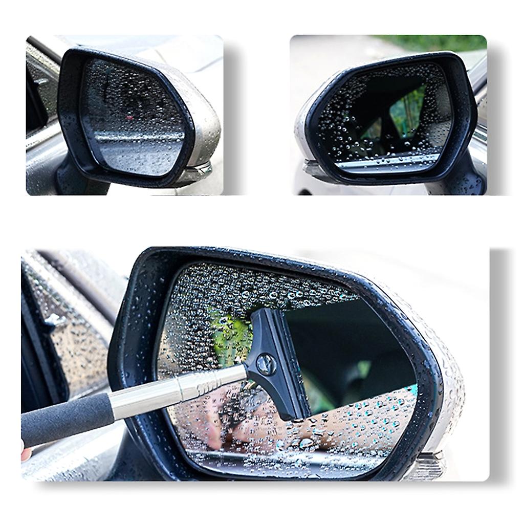 Retractable Rearview Mirror Wiper Car Glass Water Remover Cleaning Tool ...