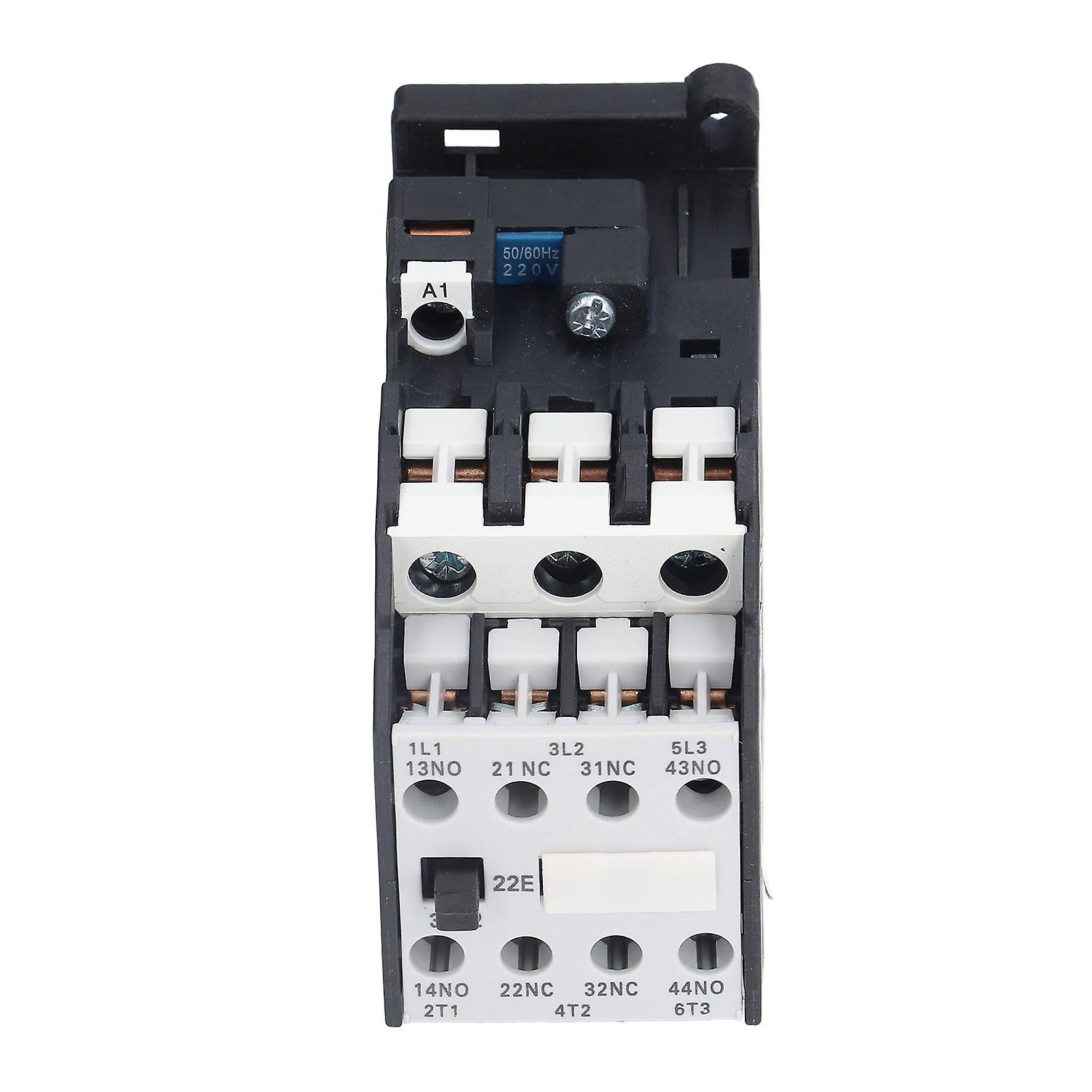 AC Contactor DIN Rail Mount Household Circuit Control Contactor 220V 50 ...