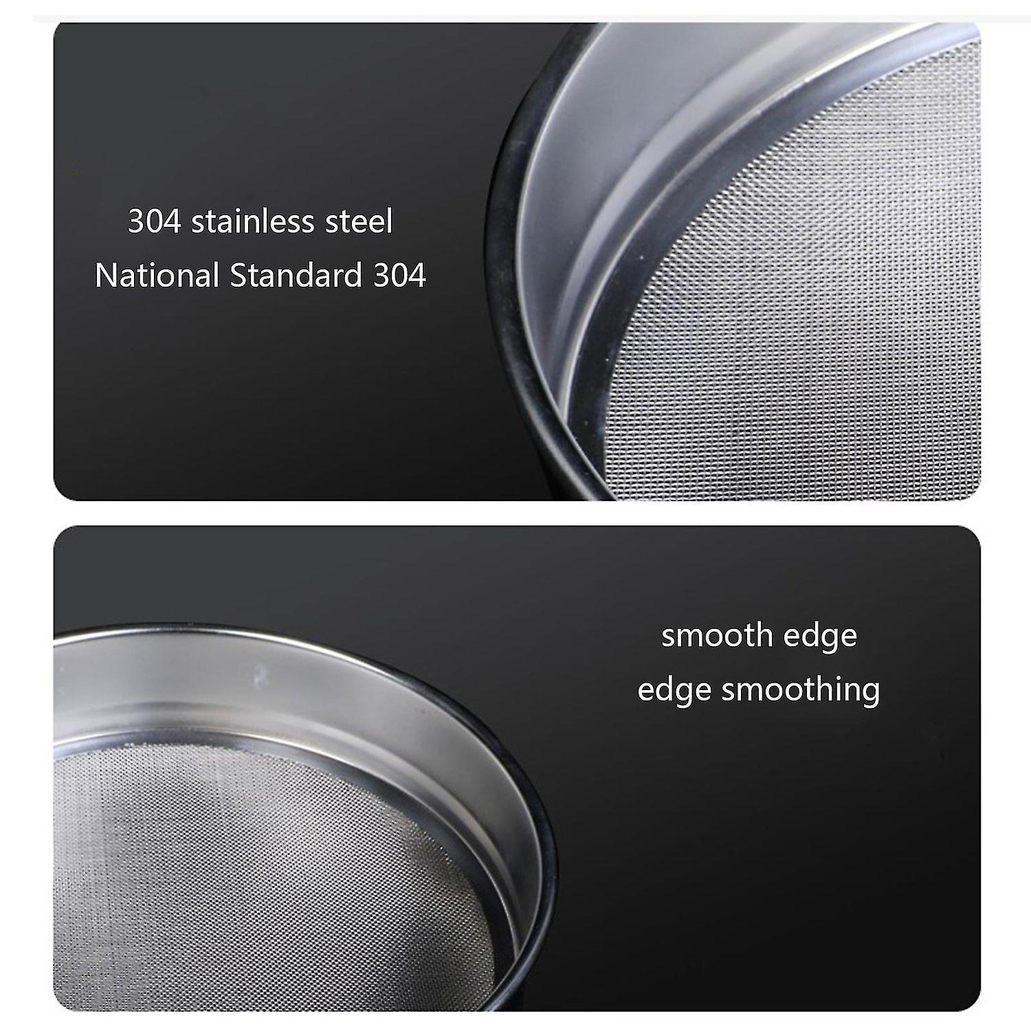 Stainless Steel 4/10/20/60 Mesh Bottom Mesh Flour Sieve Thickened Rice ...