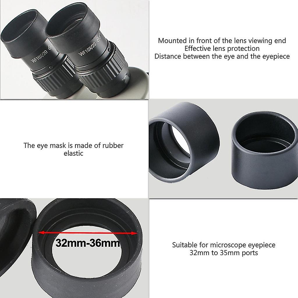 Rubber Eyepiece Cover Eyeguards Cylinder Eye Shield Microscope ...