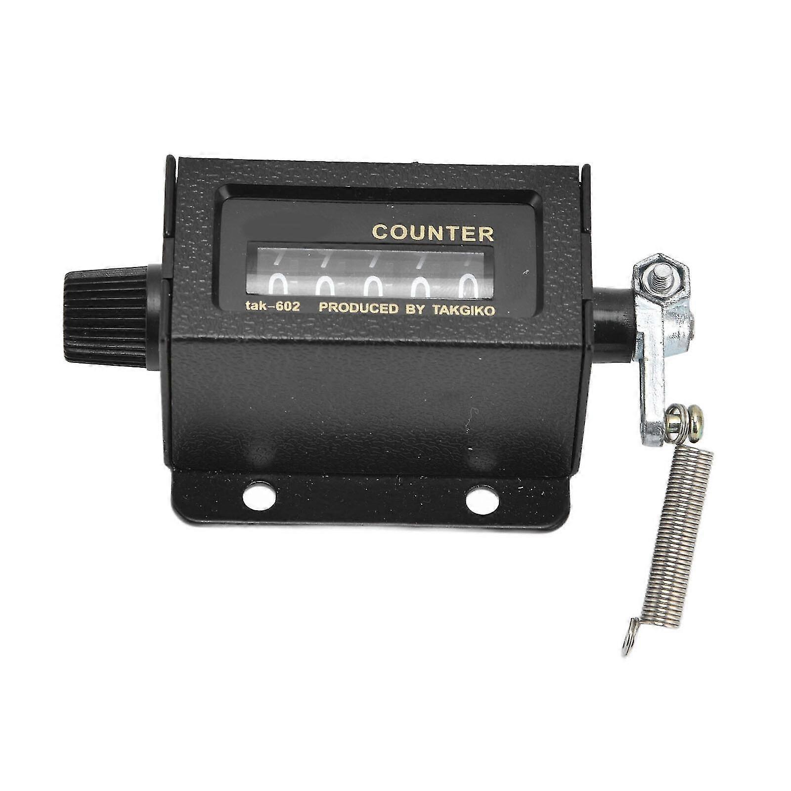 Mechanical Counter, 5 Digit Counter 0-99999 Manual Mechanical Reset ...
