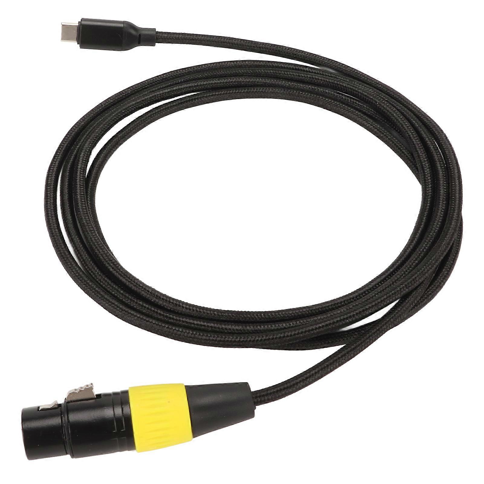 XLR to USB C Cable Flexible Type C Male to XLR Female Cord Connector ...