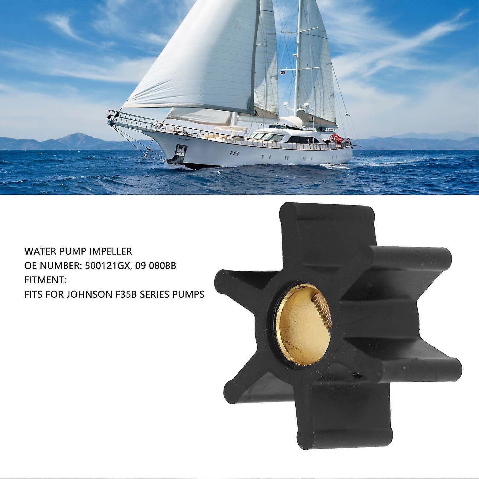 Raw Water Pump Impeller 500121GX 6 Blades Marine Instruments Impeller ...