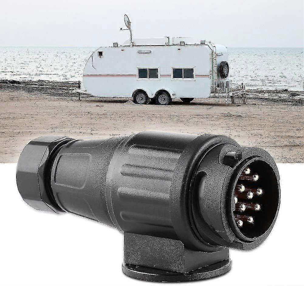 Trailer Socket, 12v 13 Pin Electrical Trailer Socket 13 Pole Plastic ...