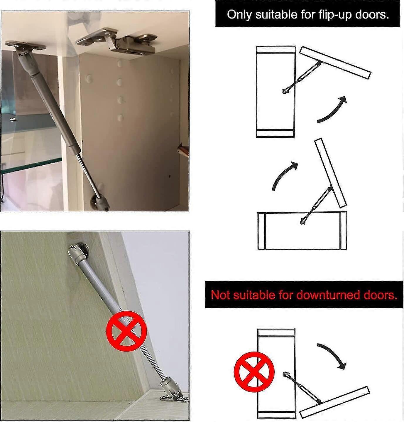 Hydraulic Gas Struts For Kitchen Cabinet Door Lift Damper Hinge, 150n ...