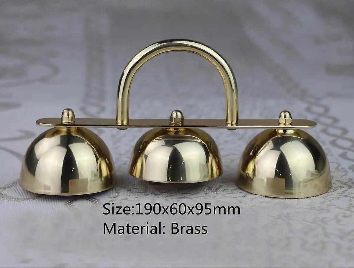 Catholic Relic Cross Ostensorium Holy Brass Bell Three Bronze Bell Ring ...