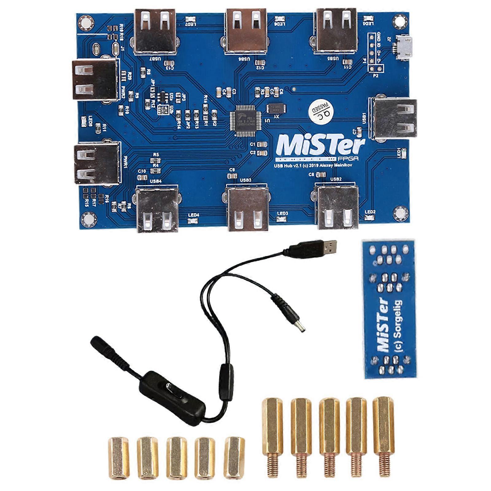 Manual Welding for MisTer USB Hub v2.1 board For MisTer FPGA 7 USB ...