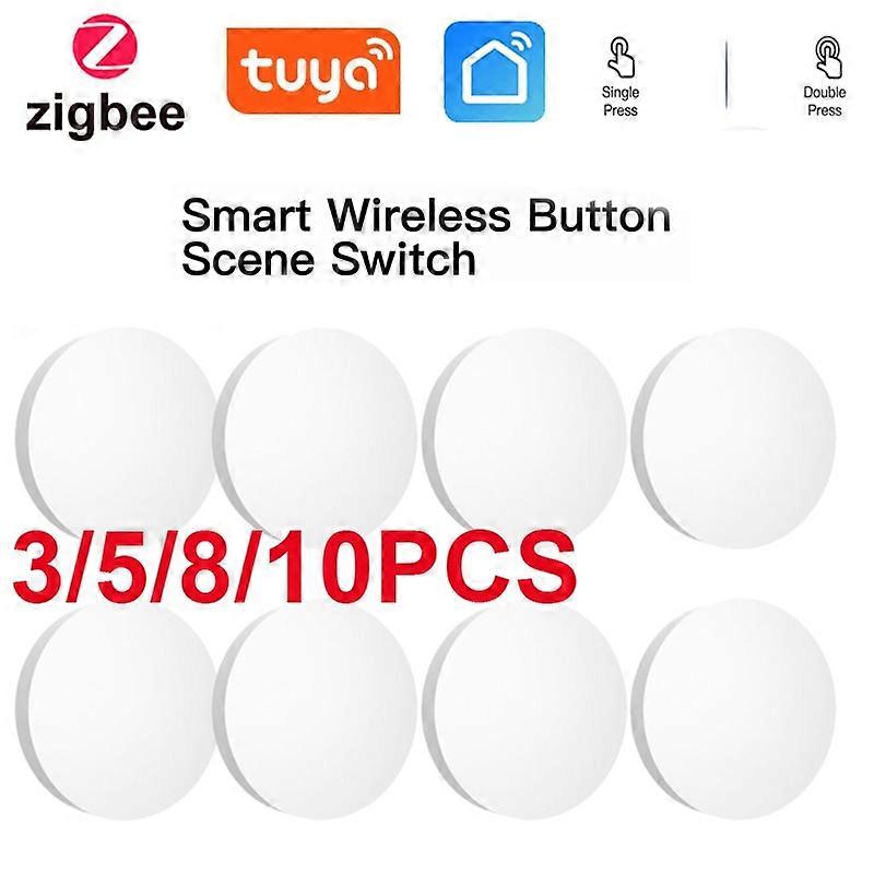 Tuya ZigBee Smart Push Button Scene Switch Wireless Remote Control On Off Key Controller Multi ...