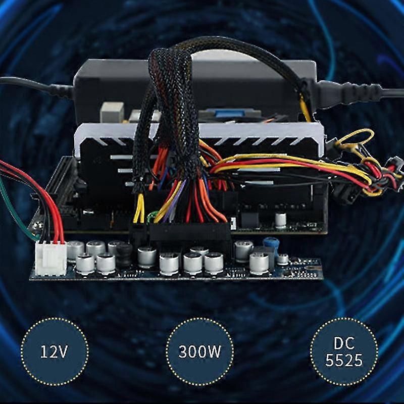DC 12V 300W DC ATX PSU Pico ATX Switch Mining PSU 24Pin MINI ATX PC ...