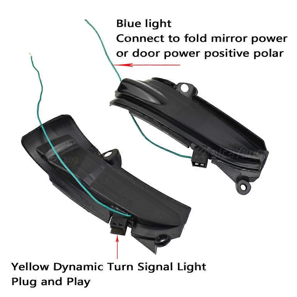 2pcs LED Dynamic Turn Signal Side Mirror Blinker Indicator Sequential Light For Ford Fusion ...