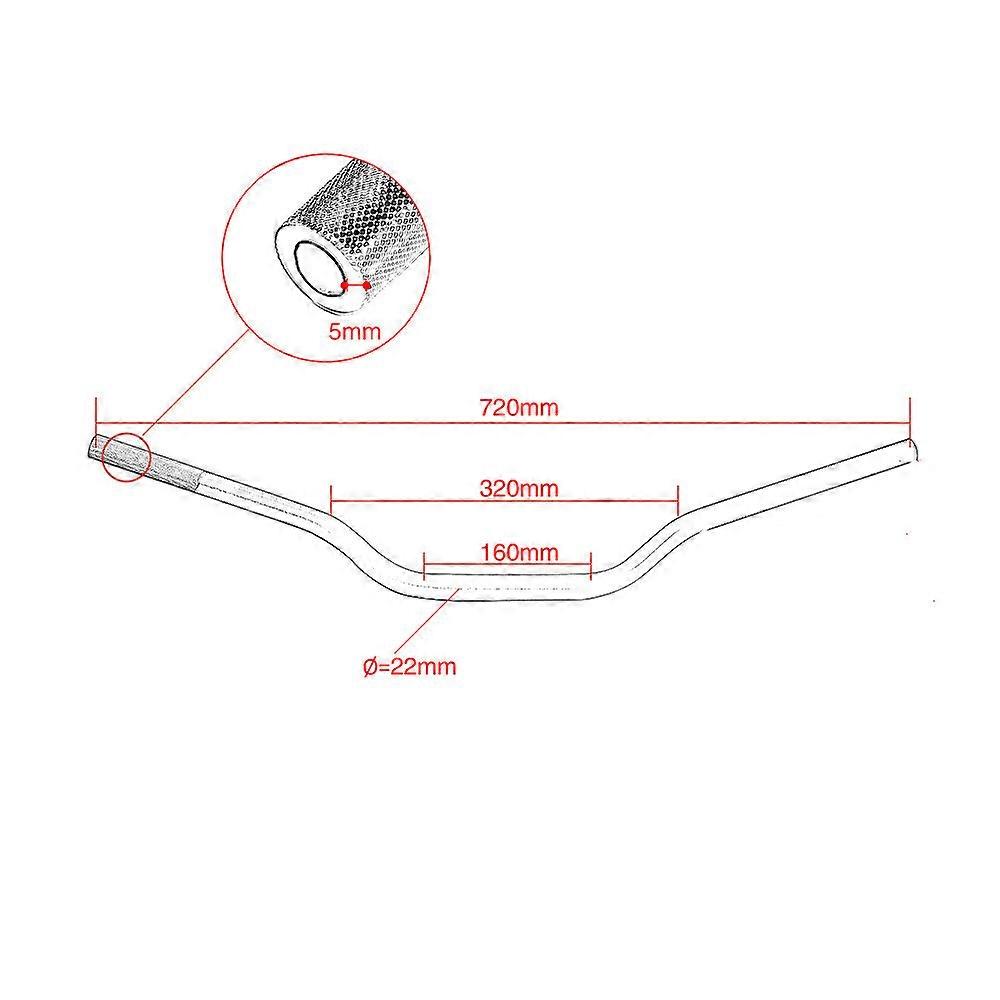 Motorcycle Handle Bar Handlebar Handle Grips Metal for KAWASAKI Z1000 ...