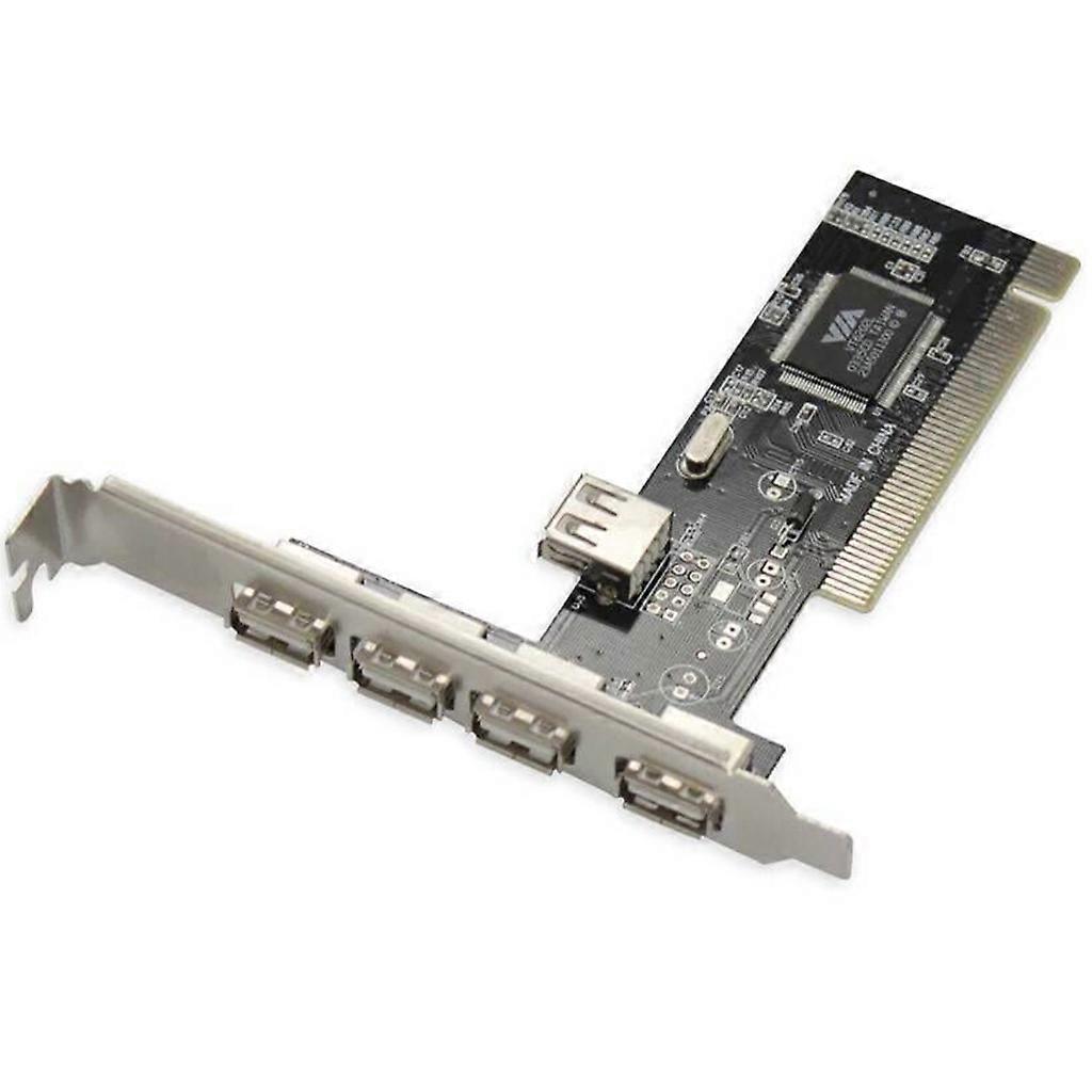 USB 2.0 4 Port 480Mbps High Speed Via Hub PCI Controller Card PCI ...