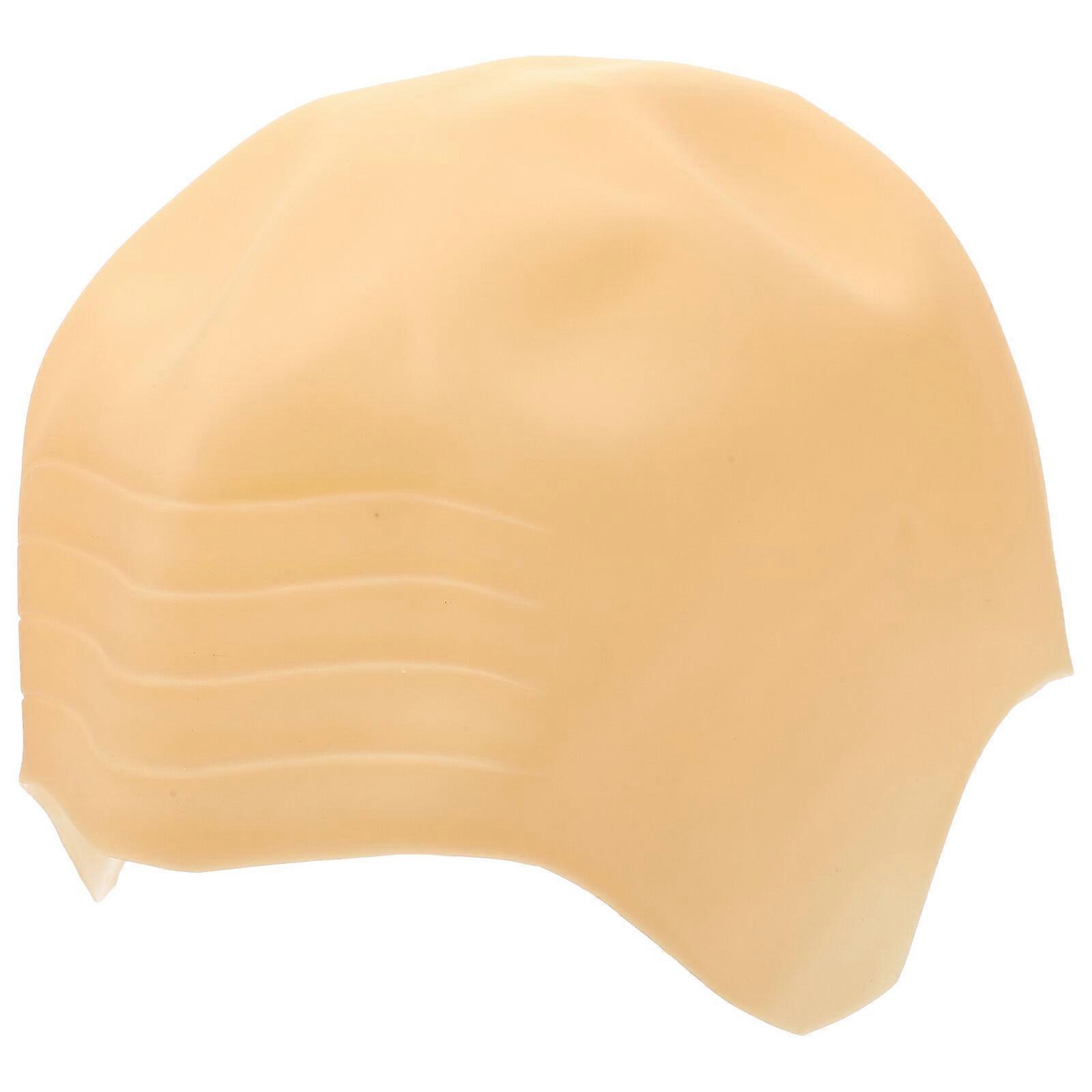 Silicone Bald Cap Bald Head Cover Cosplay Dress Up Prop Funny Tricky ...