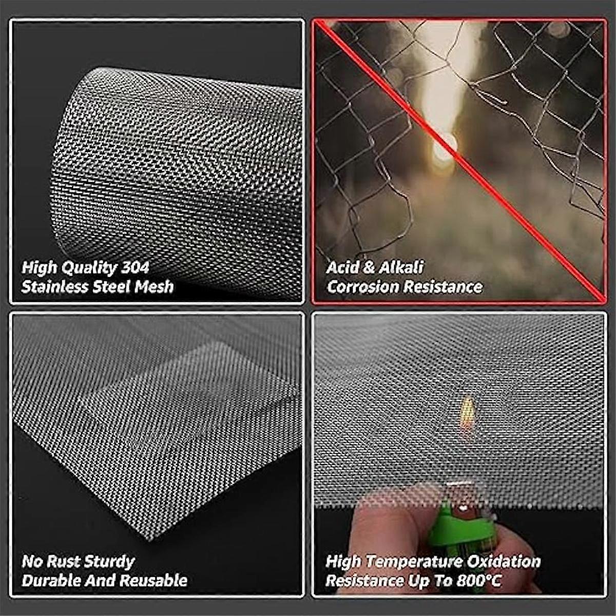 6Pcs 30x21cm Wire Mesh,20 Mesh Stainless Steel Mesh,Rust Metal Mesh ...