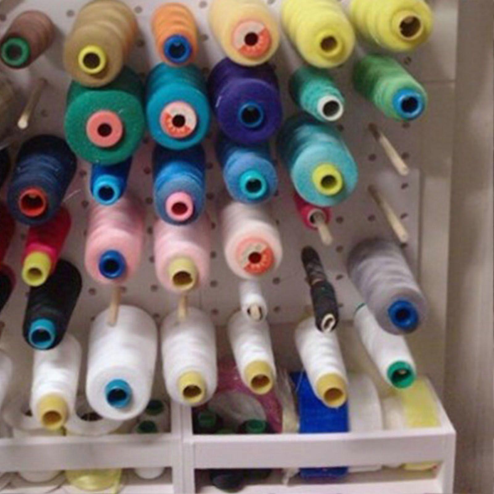 Self Adhesive Sewing Pegboard with 25 Wood Hook 11.8x11.8in ...