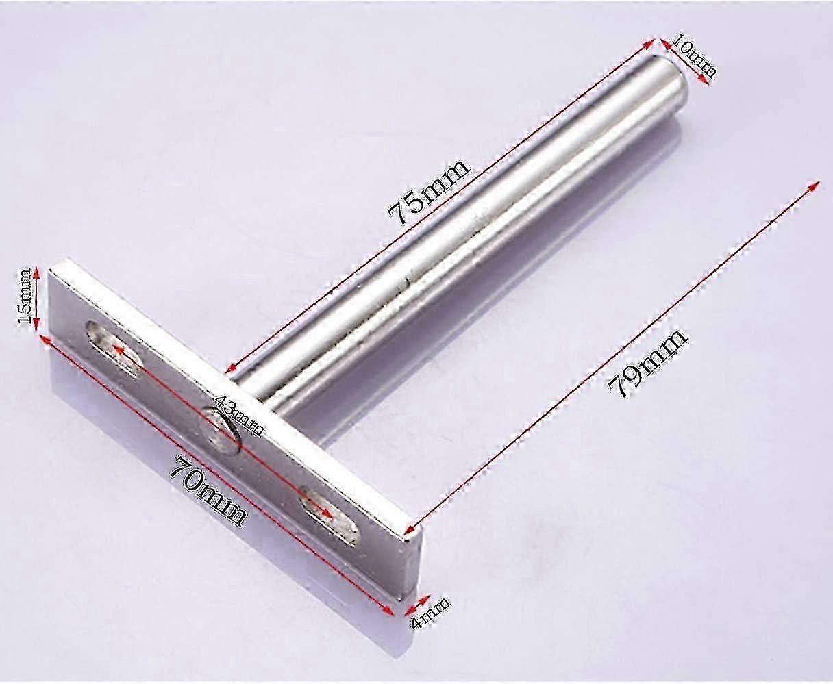 4 Pieces Invisible Floating Shelf Brackets Hidden Fixture T Shape Wall ...