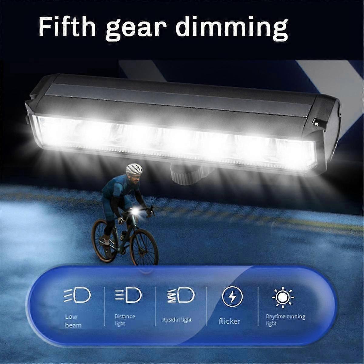 Front LED Light for Electric Scooter 4000mAh Waterproof Flashlight USB ...