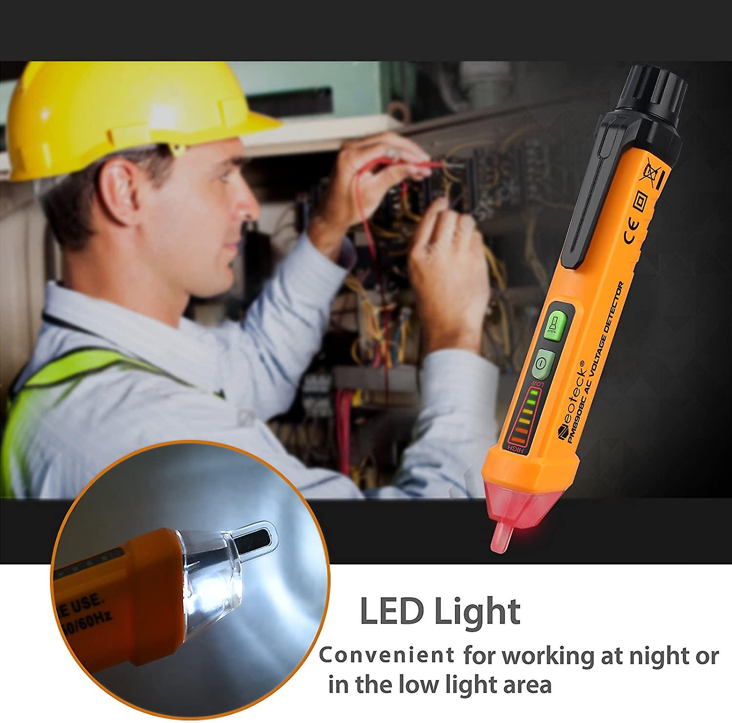 Electrical Tester, 12-1000v Non-contact Voltage Detector, Phase/neutral ...