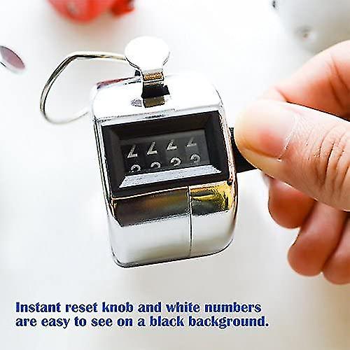 4 Digit Hand Tally Counters, 4 Pack Mechanical Lap Tracker Manual ...
