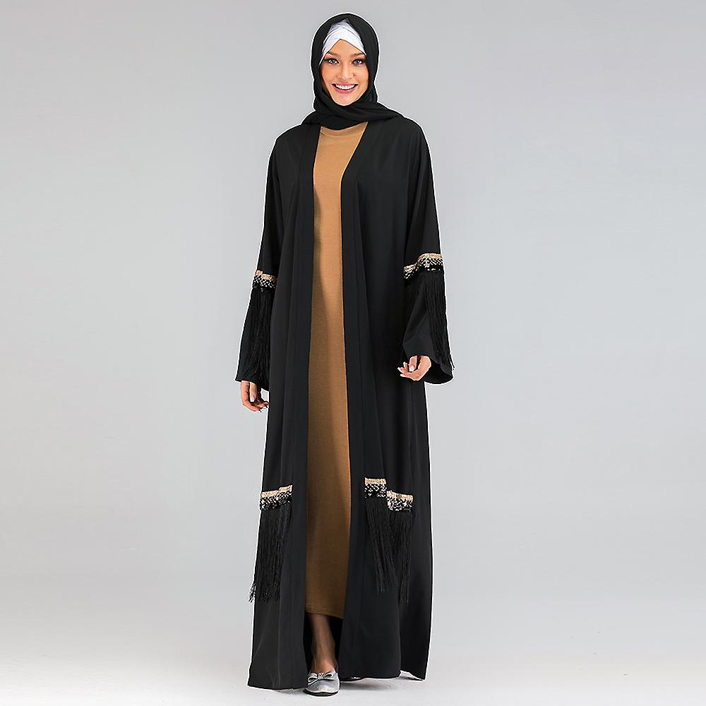 Dubai Abaya Kimono Turkish Islamic Clothing Muslim For Women Caftan ...